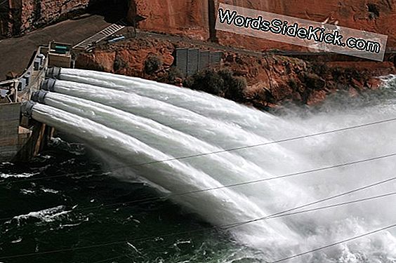 Grand Canyon Flood Underway Om Stranden Te Herbouwen 2024 Planeet Aarde
